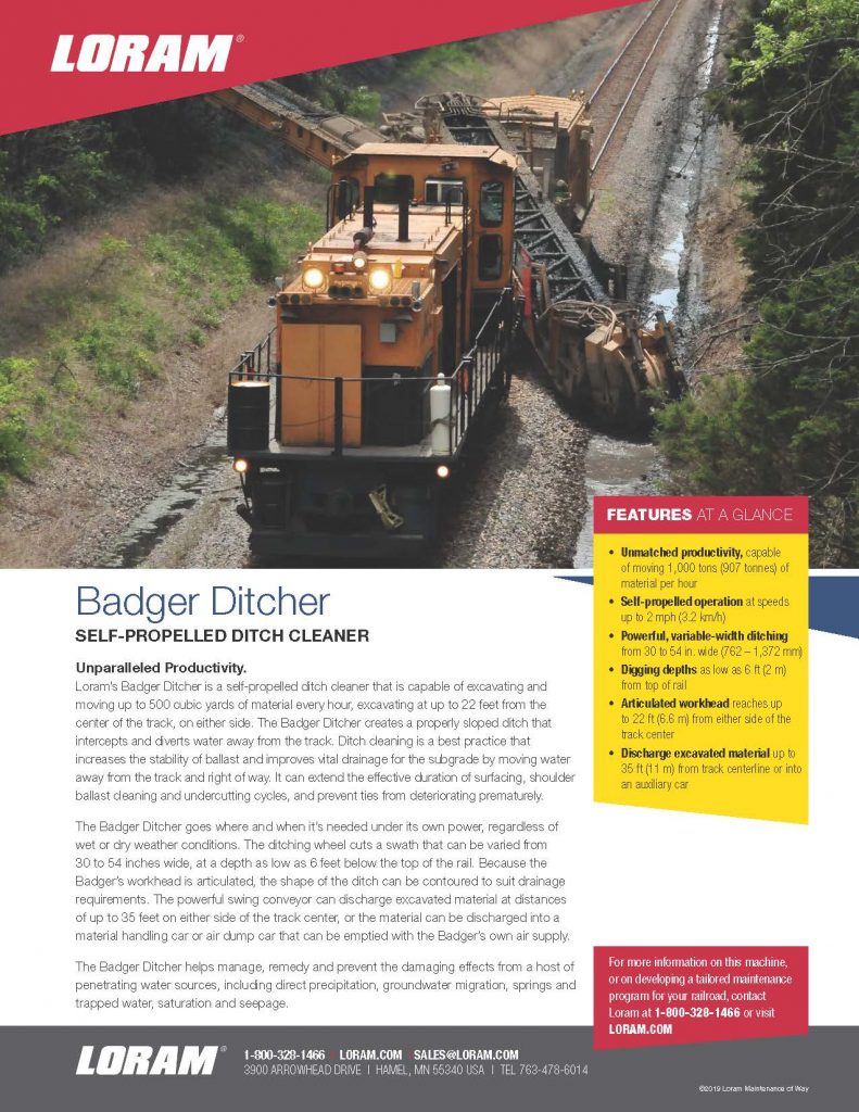 Badger Ditcher - Loram